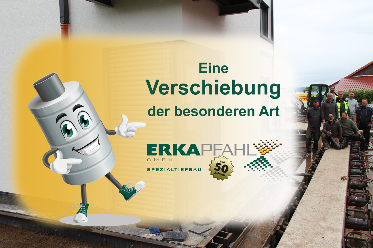 Verschiebung eines EFHs der besonderen Art mit ERKA Pfahl (Video ...